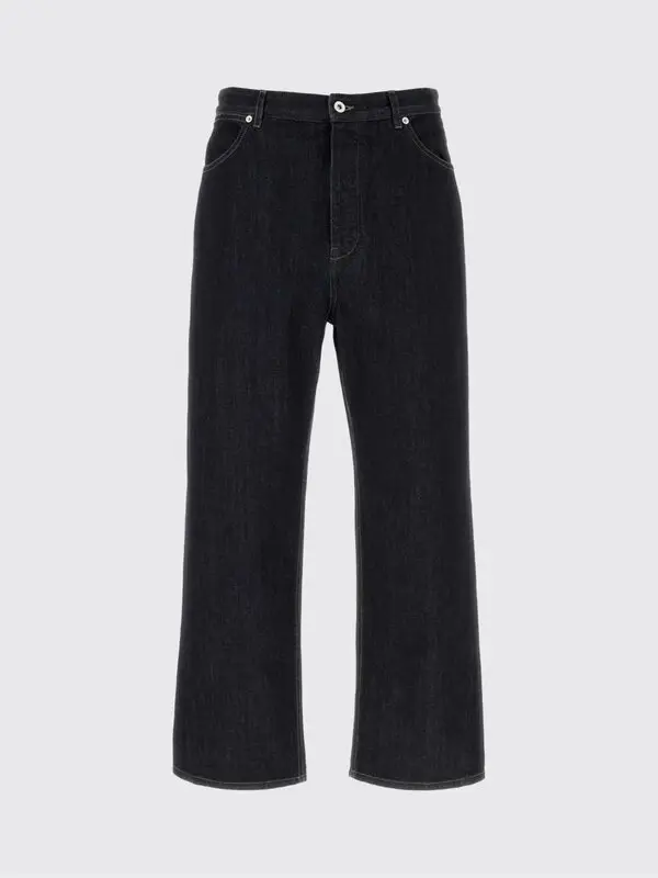 JIL SANDER Cotton Denim Wide Leg Jeans By