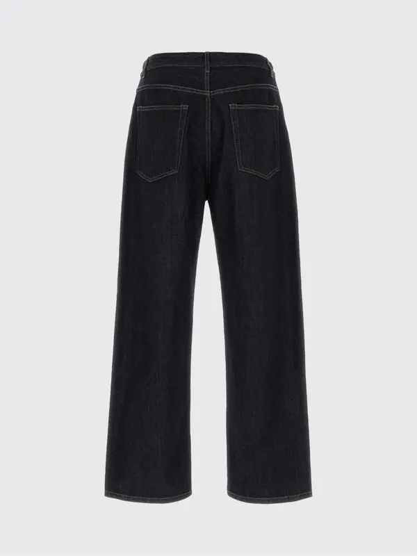 JIL SANDER Cotton Denim Wide Leg Jeans By