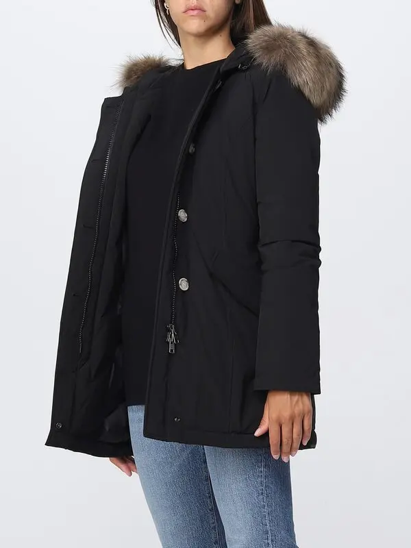 Woolrich Parka With Fur Trimmed Hood