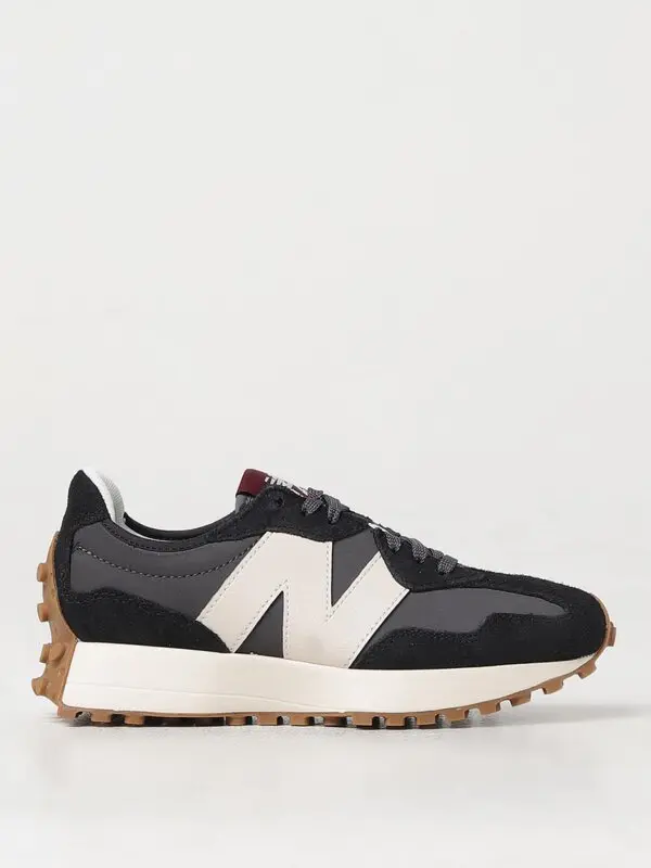 NEW BALANCE 327 Sneakers In Suede And Nylon - Black