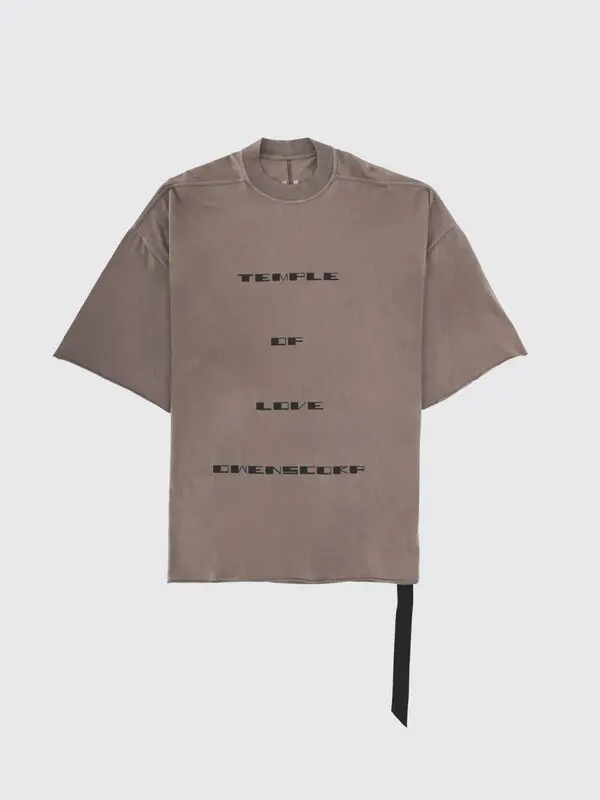 Rick Owens Oversized Slogan Cotton T-shirt
