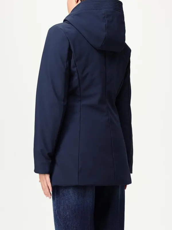 Woolrich Navy Parka With Hood