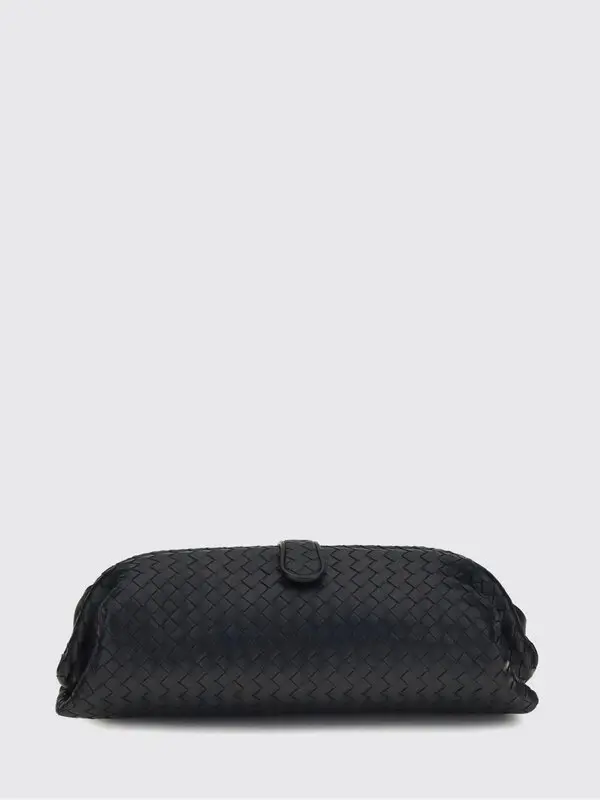 Bottega Veneta Lauren 1979 Clutch In Woven Leather - Black