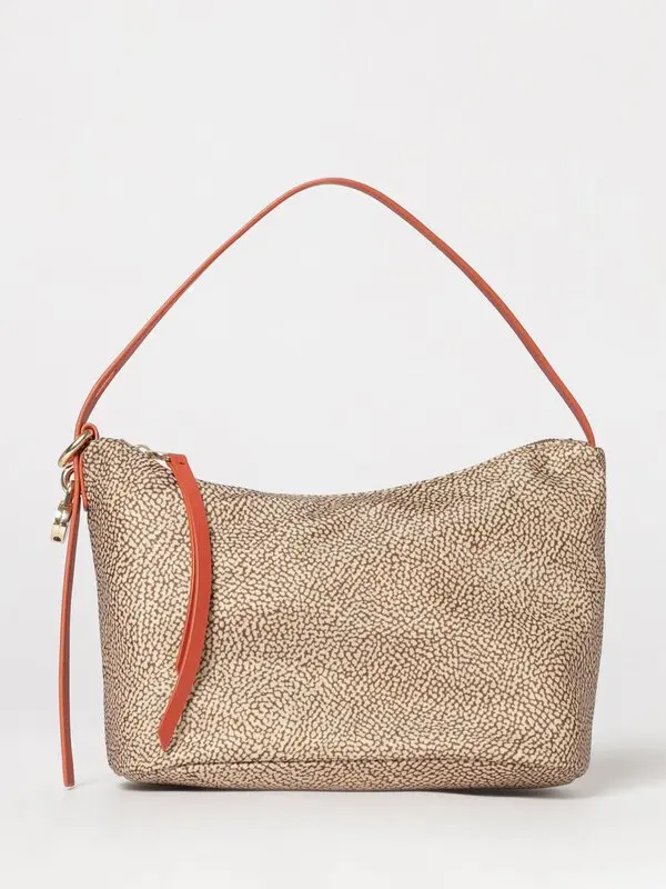 Borbonese Prive Bag In Op Print Nylon - Beige