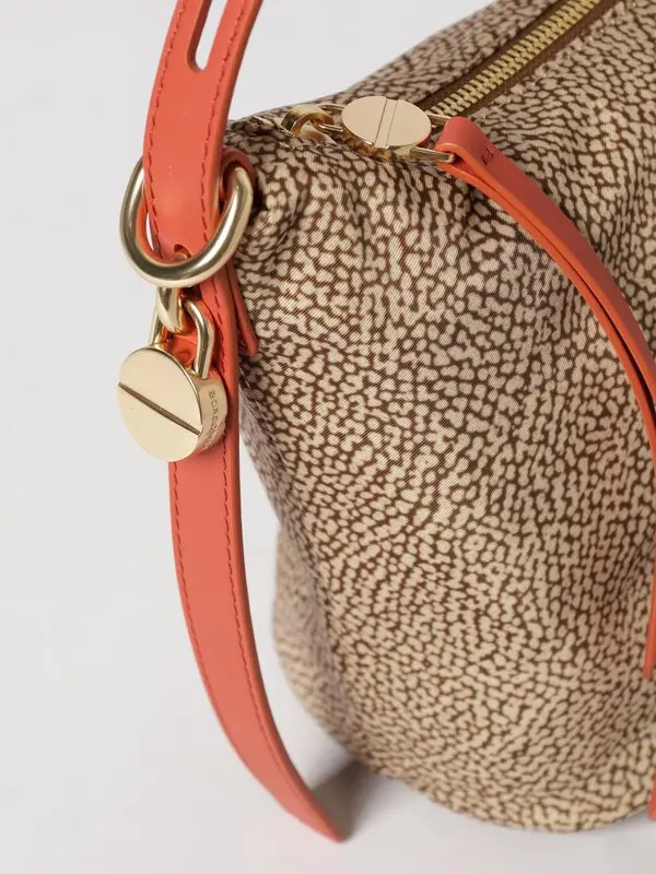 Borbonese Prive Bag In Op Print Nylon - Beige