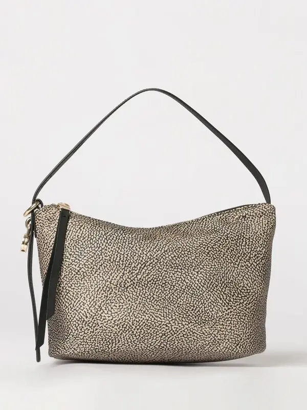Borbonese Prive Bag In Op Print Nylon - Natural