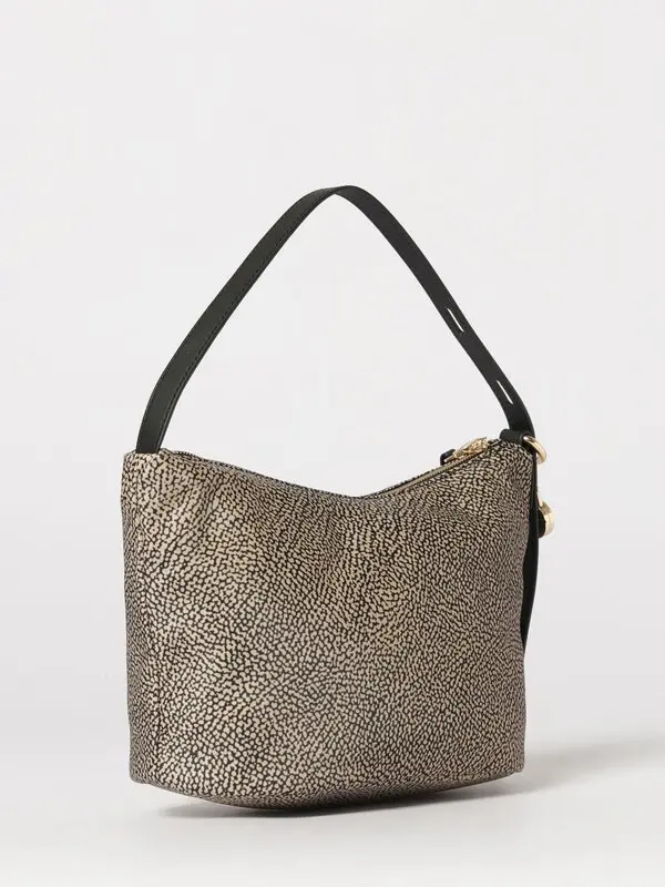 Borbonese Prive Bag In Op Print Nylon - Natural