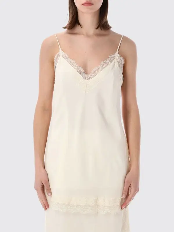 RÓHE Silk Blend And Lace Top