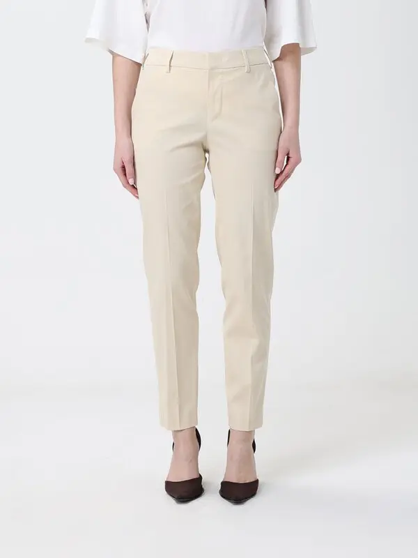 PT TORINO Gabardine Cropped Trousers - Grey
