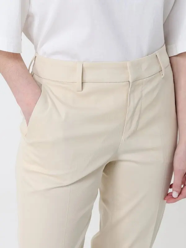 PT TORINO Gabardine Cropped Trousers - Grey