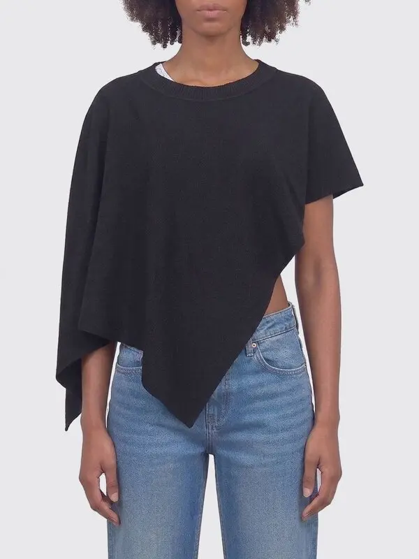 Liviana Conti Asymmetric Viscose Blend Top