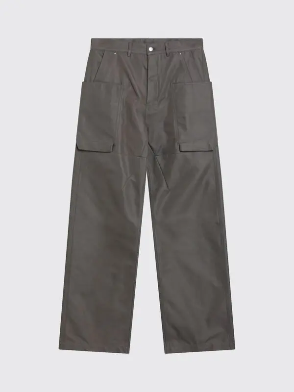 Rick Owens Wide-leg Cotton Twill Cargo Pants
