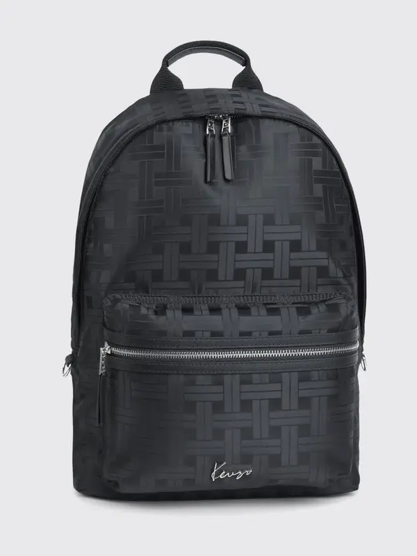 Kenzo Mura Jacquard Polyester Backpack - Black