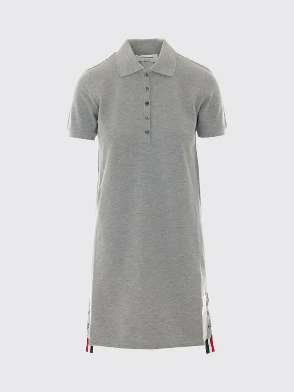 Thom Browne 4-bar Detail Cotton Mini Polo Dress