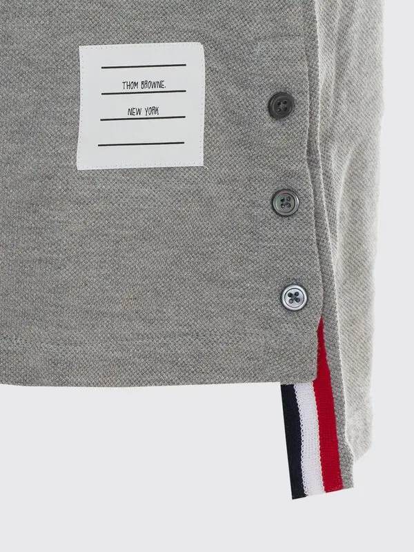 Thom Browne 4-bar Detail Cotton Mini Polo Dress
