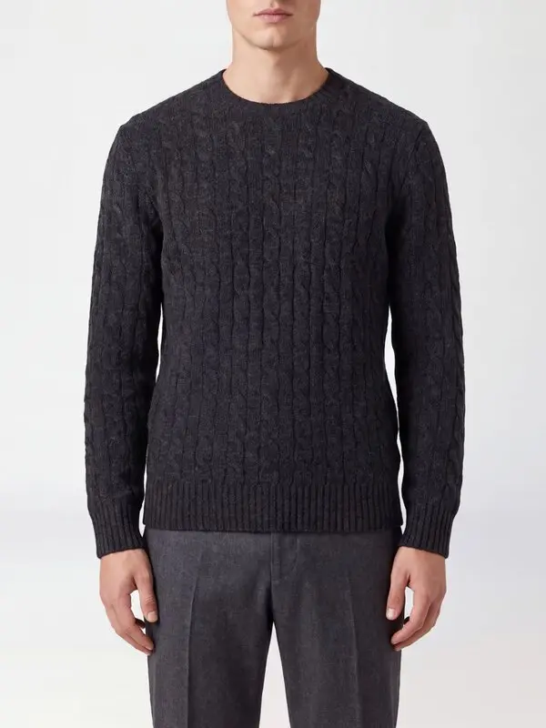 Polo Ralph Lauren Wool And Cashmere Crewneck Sweater With Embroidered Pony - Grey 1