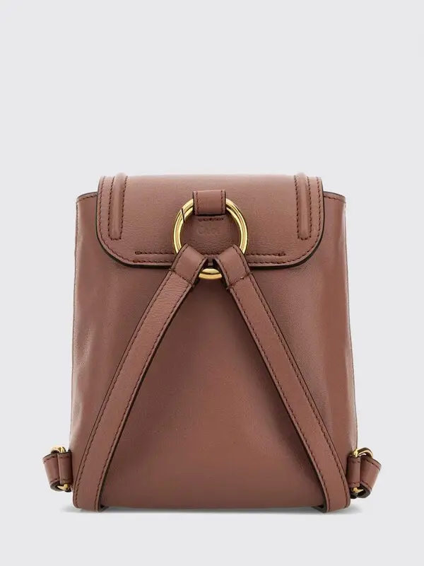 Chloé Horse Medal Leather Backpack - Pink