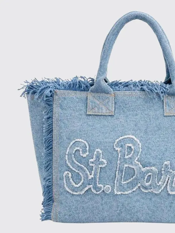 MC2 SAINT BARTH Denim Tote Bag - Blue