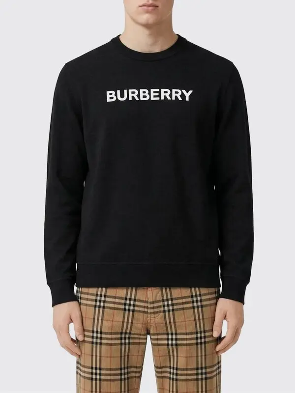 Burberry Cotton Crew-neck Sweatshirt With Logo