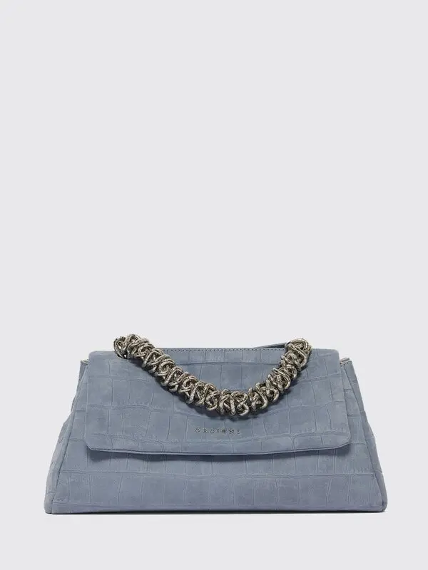 Orciani Sveva Longuette Bag In Crocodile Print Suede