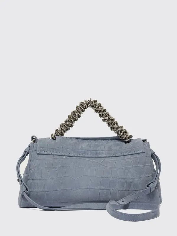 Orciani Sveva Longuette Bag In Crocodile Print Suede