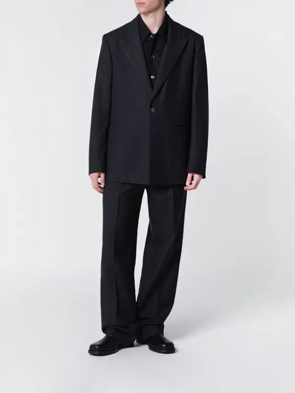 NAMACHEKO Single-breasted Peak Lapel Blazer In Pure Wool