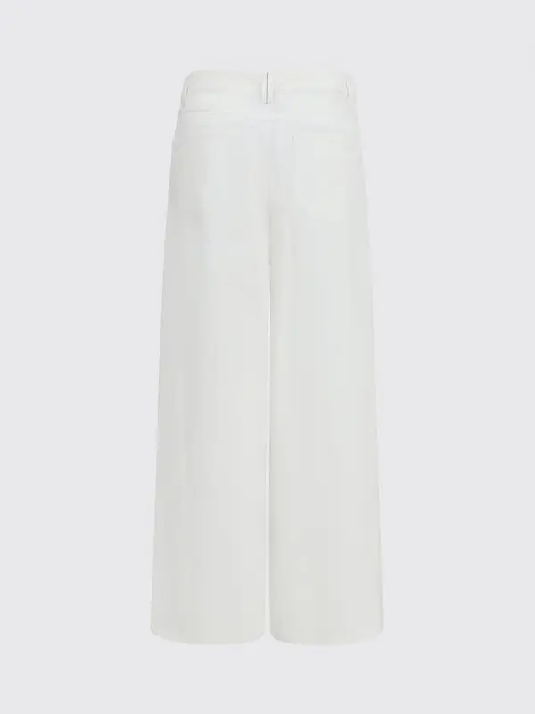 Brunello Cucinelli Cotton Wide Leg Palazzo Trousers