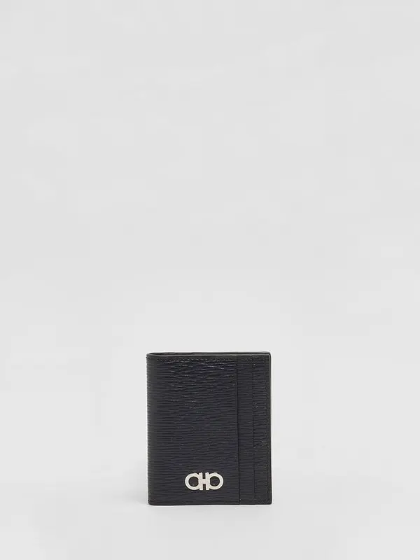 FERRAGAMO Gancini Calfskin Card Holder