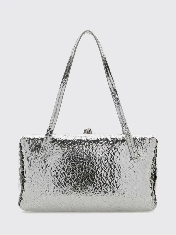 JIL SANDER Goji Pillow Bag In Laminated Craquelé Nappa