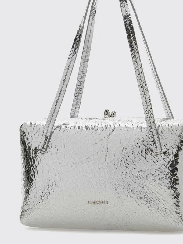 JIL SANDER Goji Pillow Bag In Laminated Craquelé Nappa