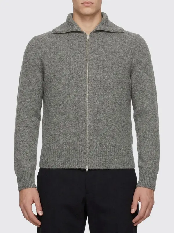 JIL SANDER Wool Blend Cardigan - Grey