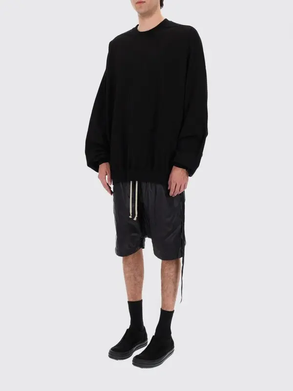 Rick Owens Cotton Crewneck Sweatshirt - Black