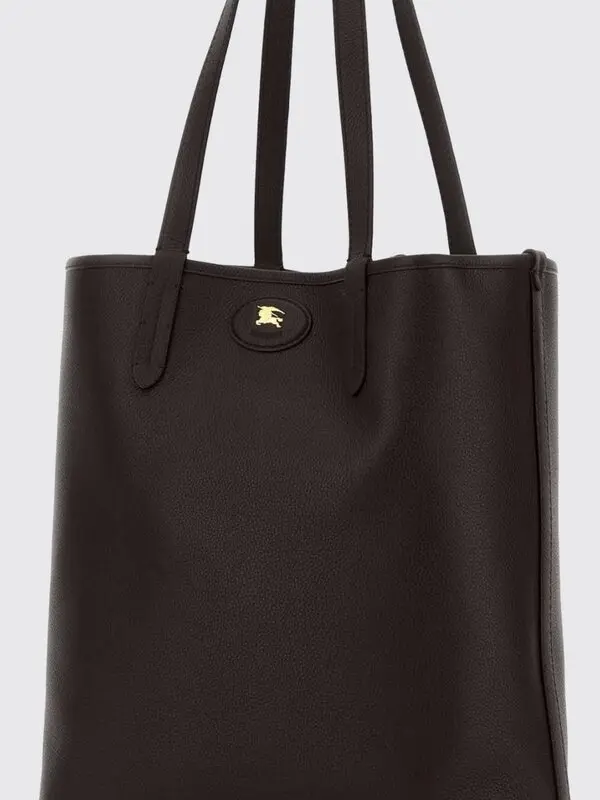 Burberry Bloomsbury Reversible Leather And Cotton Canvas Bag