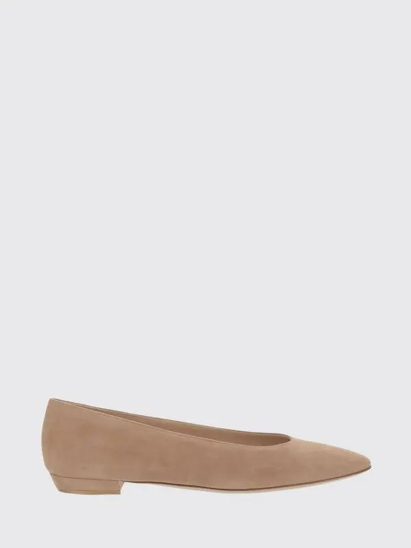 GIANVITO ROSSI Suede Ballerinas - Beige