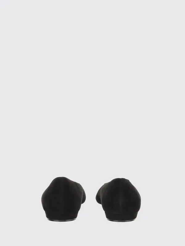 GIANVITO ROSSI Suede Ballerinas - Black
