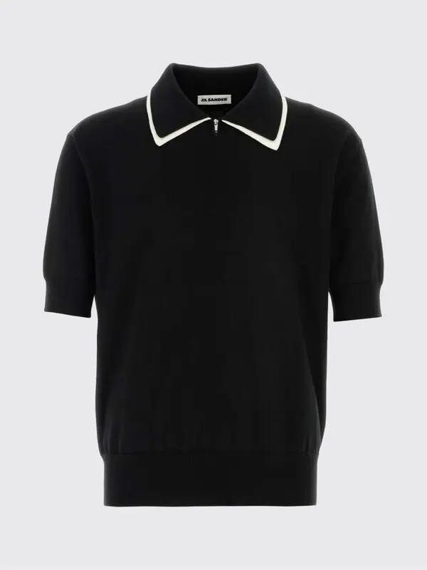 JIL SANDER Cotton Knit Polo Shirt
