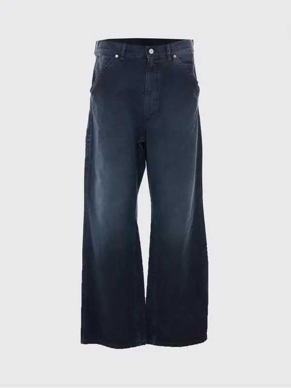 Marni Wide Leg Jeans In Cotton Denim - Blue