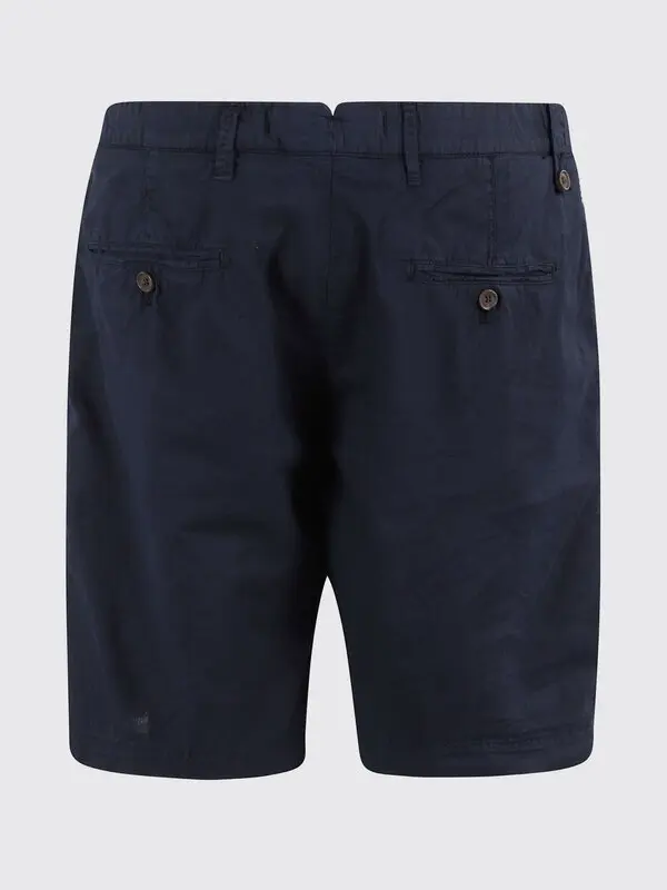 MYTHS Chino Shorts In Linen Blend - Blue 1