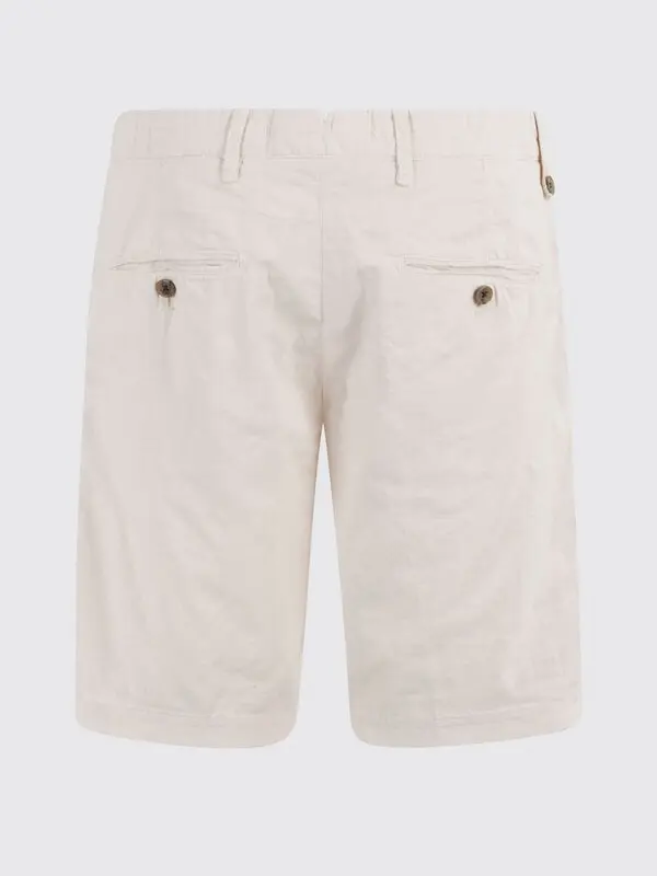 MYTHS Linen Blend Chino Shorts - White