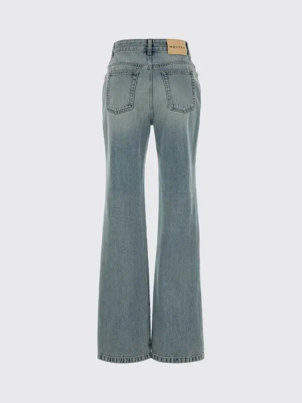 Alexander McQueen Flared Cotton Denim Jeans