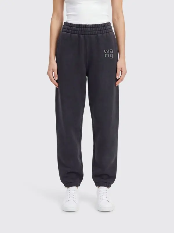 Alexander Wang Logo Detailed Sweatpants - Black