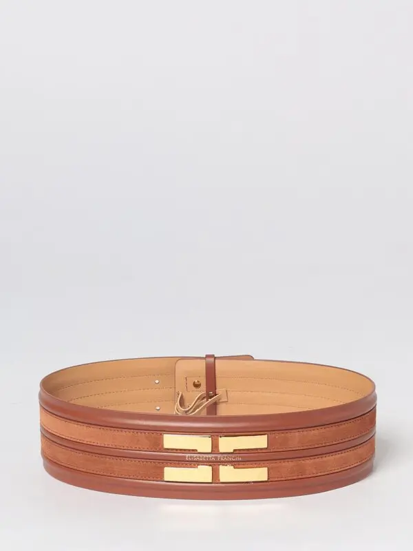 Elisabetta Franchi Leather Belt - Brown
