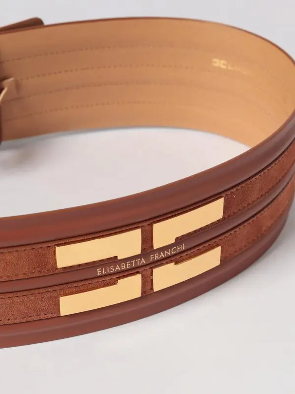 Elisabetta Franchi Leather Belt - Brown