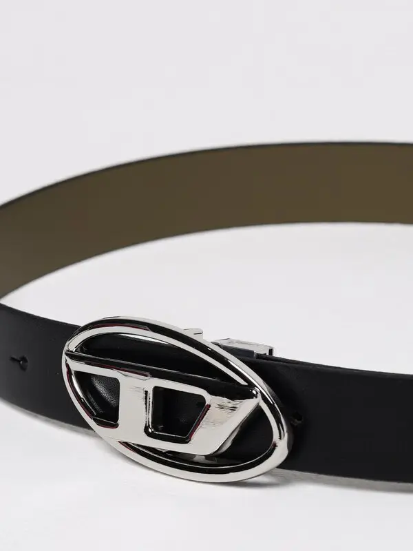 DIESEL® Belt With Logo Buckle