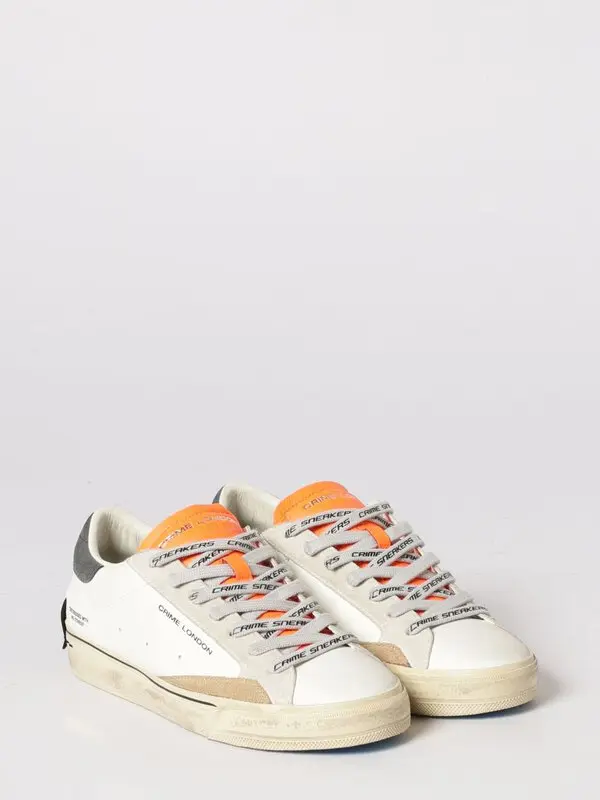 CRIME LONDON Lace-up Leather Sneakers