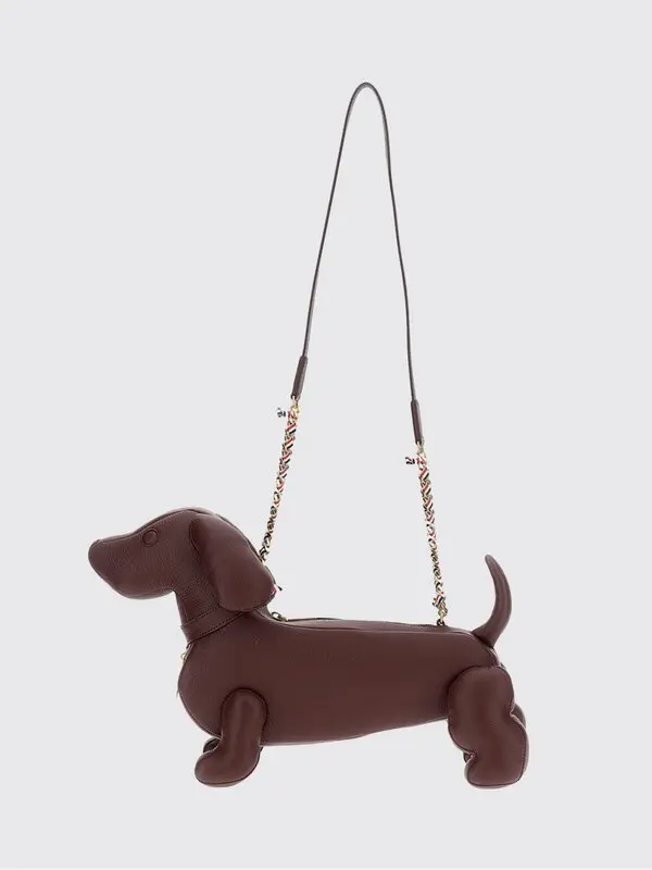 Thom Browne Hector Dog-shaped Full-grain Leather Crossbody Bag