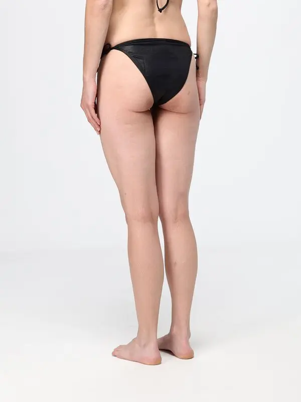 DIESEL® Stretch Tech Fabric Triangle Bikini Top With Oval D Logo