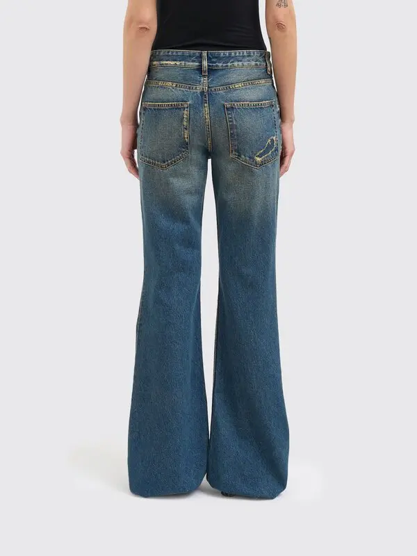 ANN DEMEULEMEESTER Distressed Denim Flared Jeans