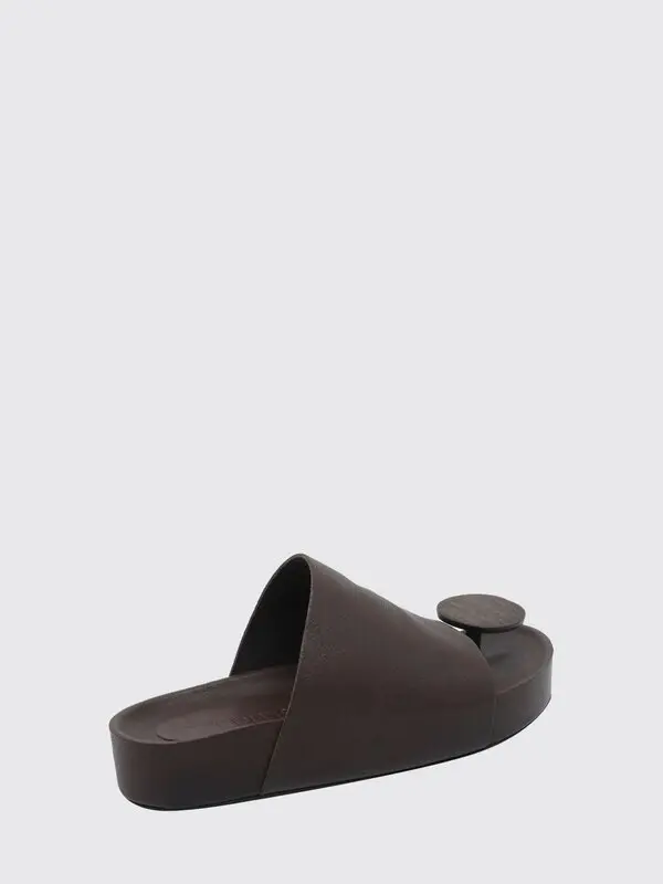 UMA WANG Leather Thong Sandals - Brown