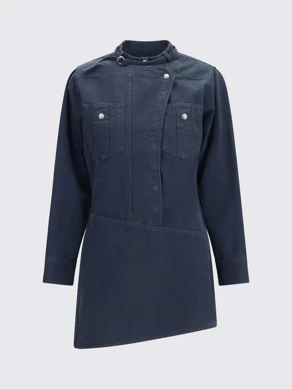 Isabel Marant Étoile Cotton And Linen Chemisier Dress - Black